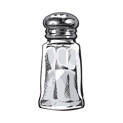 Doodle salt shaker Royalty Free Vector Image - VectorStock