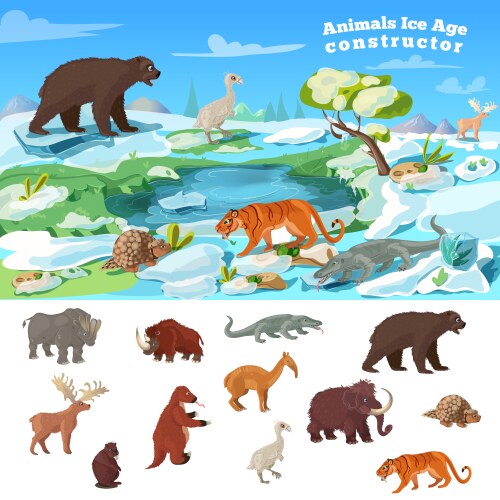 Ice Age Animals Vector Images (over 1,100)