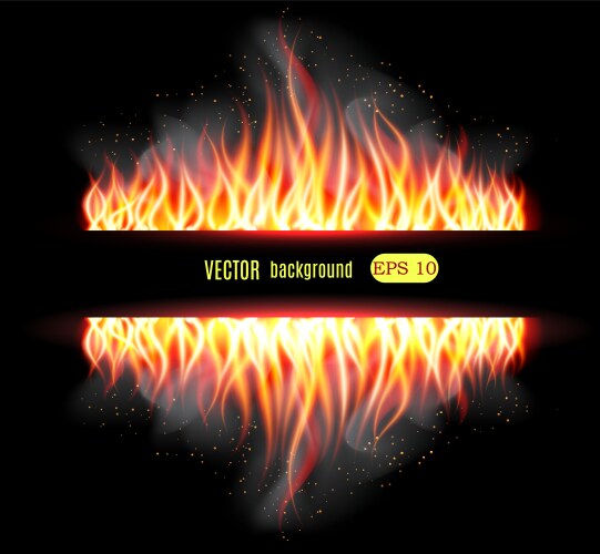 Flame burn background Royalty Free Vector Image