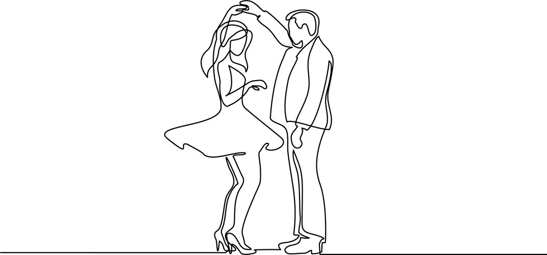 Line Art Couple Dancing Vector Images (over 690)