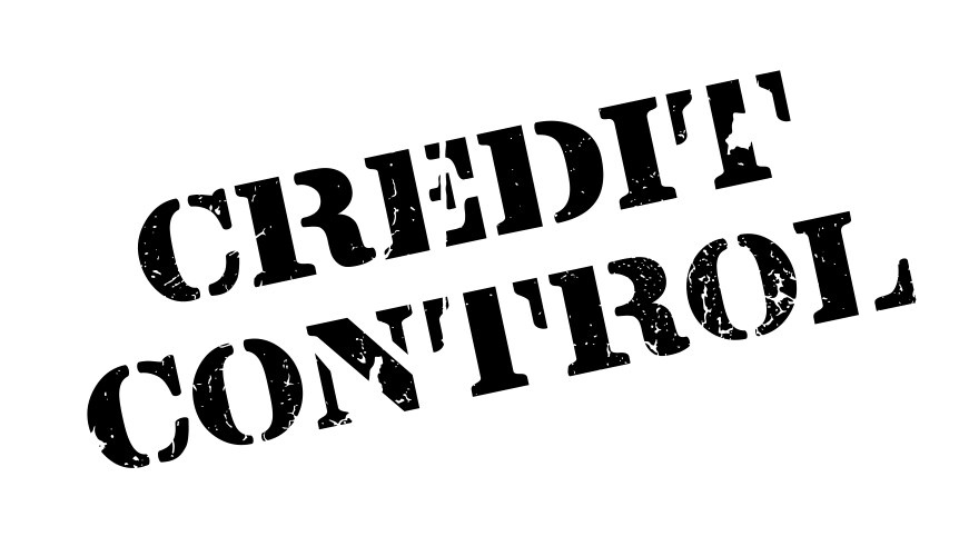 Credit control rubber stamp Royalty Free Vector Image