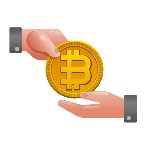 Bitcoin sad emoji cryptocurrency sorrowful Vector Image