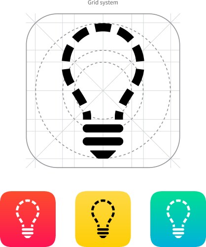 Light bulb and cfl lamp icons Royalty Free Vector Image
