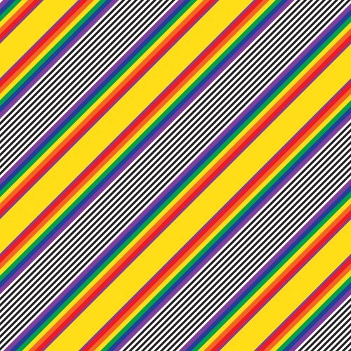 Rainbow stripe seamless pattern background Vector Image