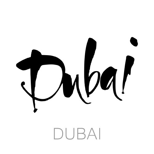 Dubai Word Calligraphy Vector Images (94)