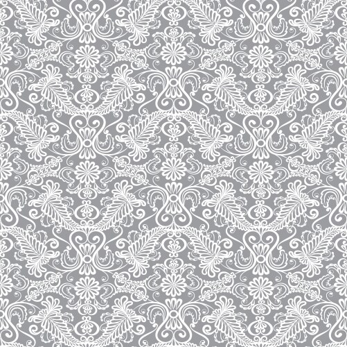 Gray lace background Royalty Free Vector Image
