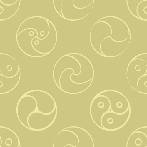 Monochrome set with gankyil tibetan symbol Vector Image