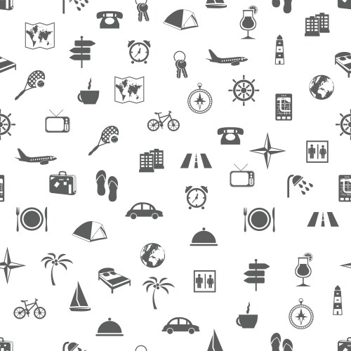 Travel and accommodation stickers Royalty Free Vector Image