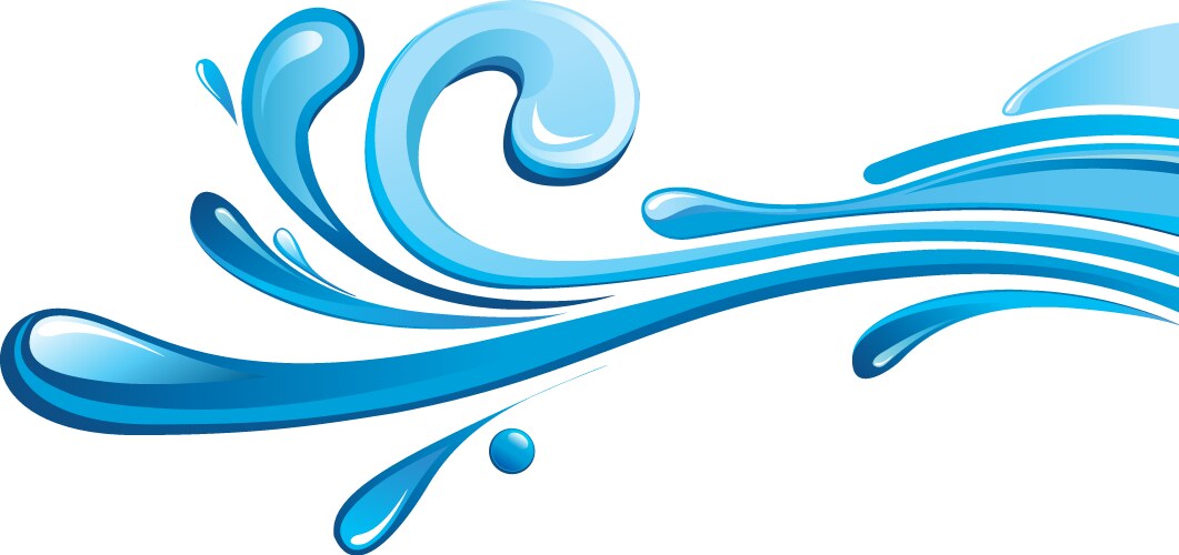 Water splash wave background Royalty Free Vector Image
