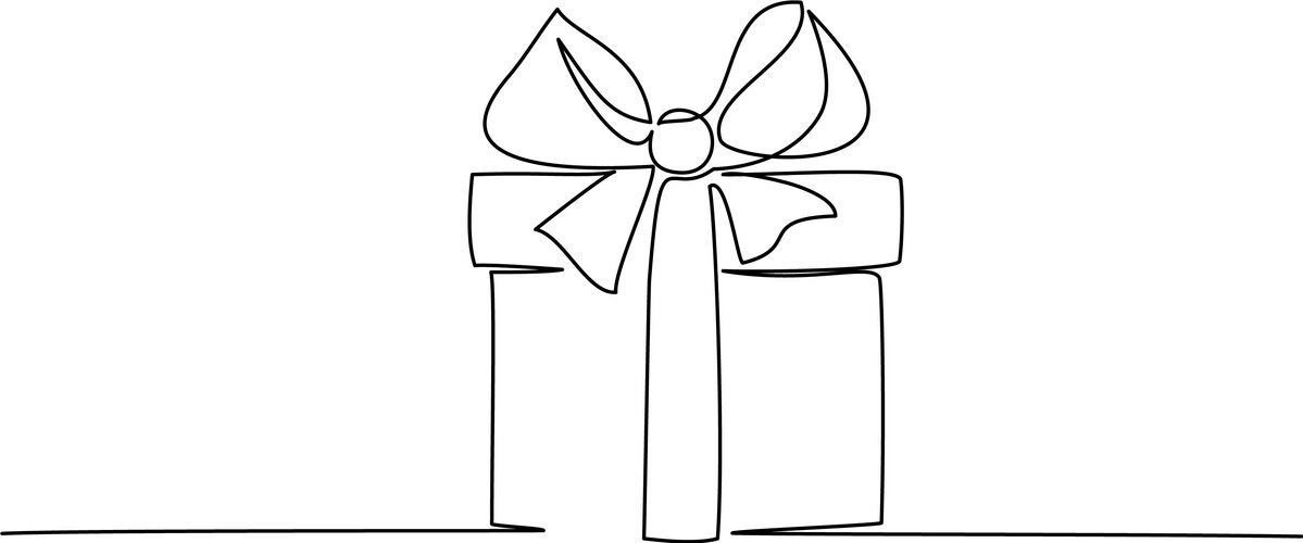 One Line Drawing Christmas Vector Images (over 2,400)