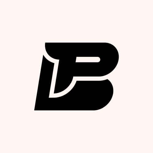 Letter b logo design inspiration Royalty Free Vector Image