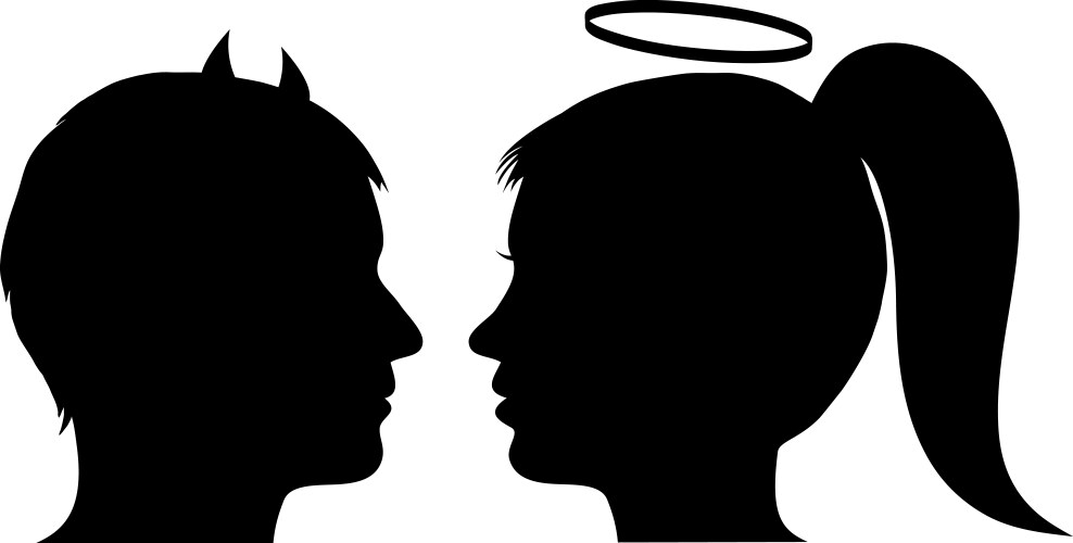 Angel Devil Vector Images (over 6,800)