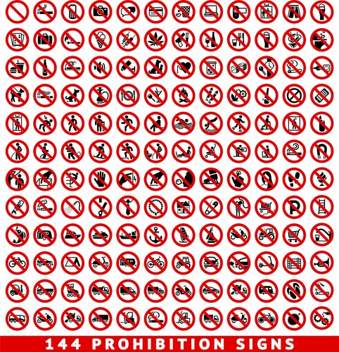 Prohibition Signs Vector Images (over 78,000)
