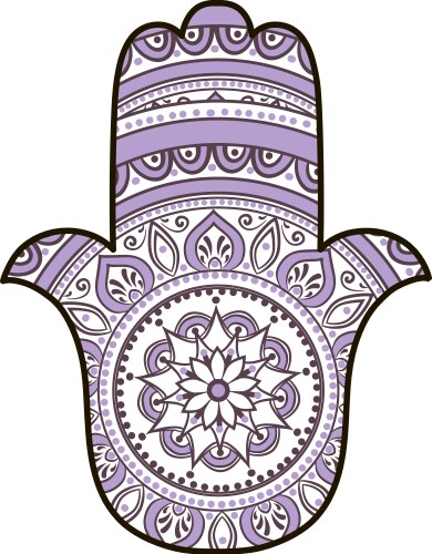 Hamsa hand Royalty Free Vector Image - VectorStock