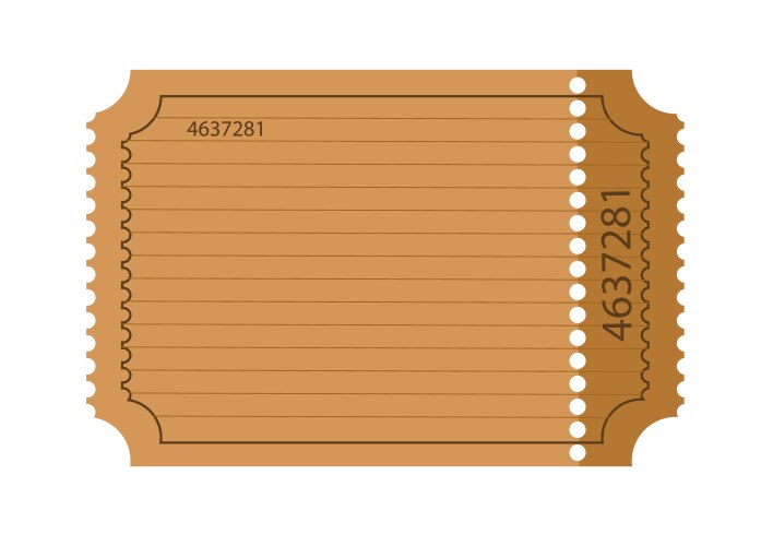 Set blank ticket template Royalty Free Vector Image