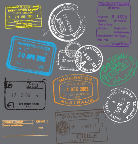 Blank stamps Royalty Free Vector Image - VectorStock