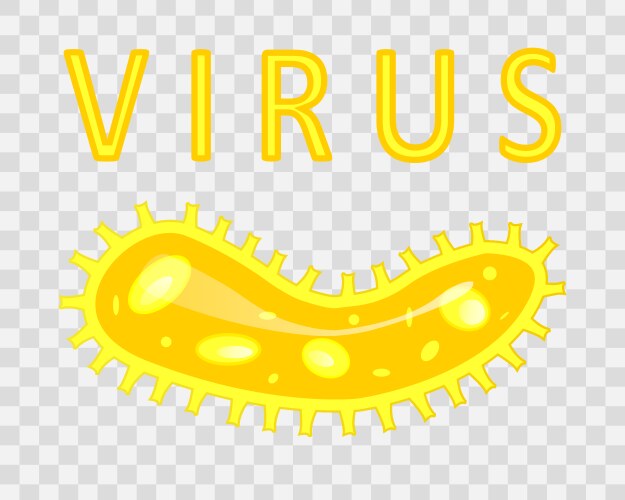Virus set isolated Royalty Free Vector Image - VectorStock