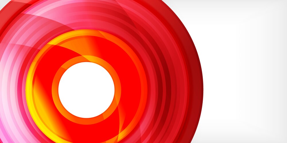 Bright colorful circles with light effects Vector Image