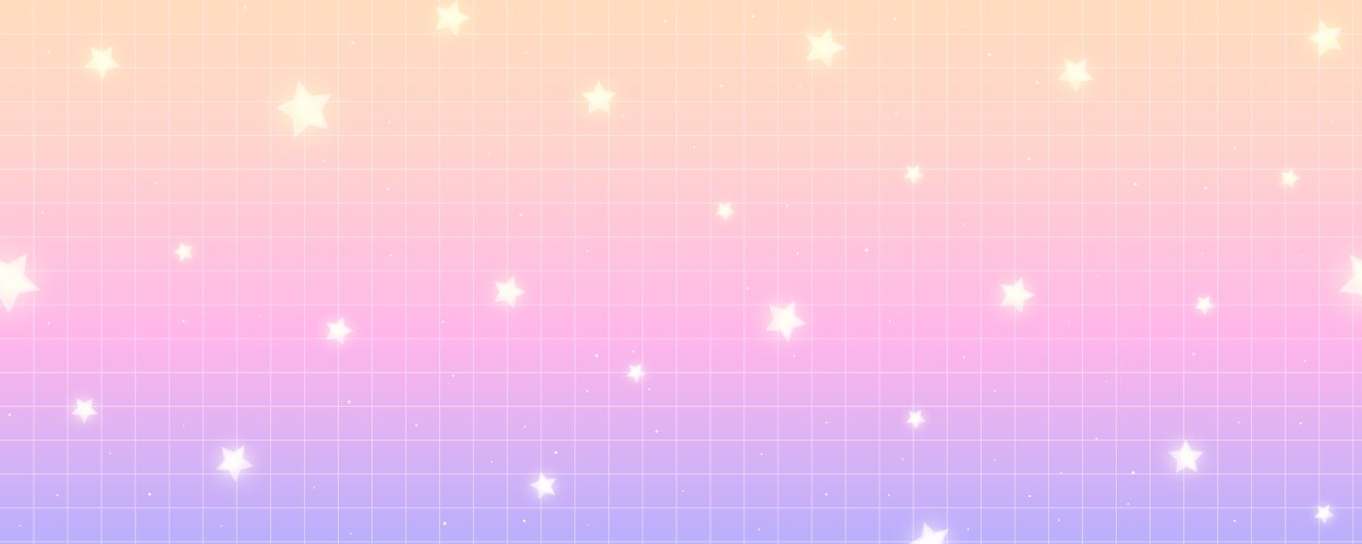 Checkered gradient background with stars pastel Vector Image