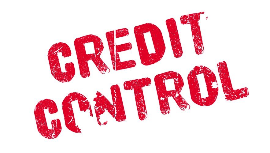 Credit control rubber stamp Royalty Free Vector Image