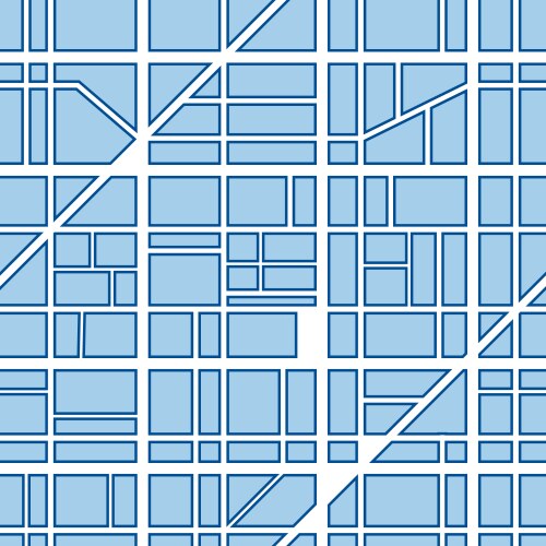 Seamless background of abstract city map Vector Image