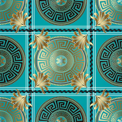 Geometric abstract greek seamless pattern Vector Image