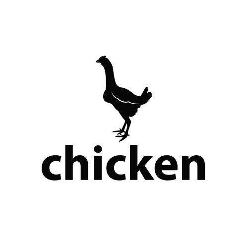 Simple chicken logo design with minimalist – Royalty-Free Vector ...