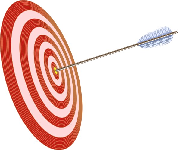 Vintage arrow in engraving style Royalty Free Vector Image