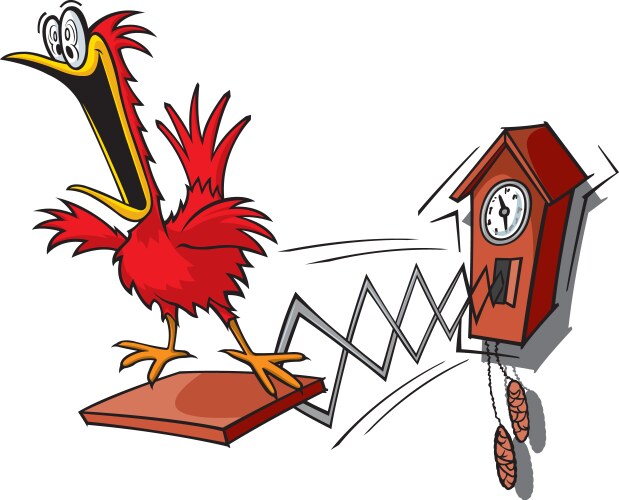 Bird cuckoo Royalty Free Vector Image - VectorStock