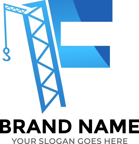 A construction logo design concept Royalty Free Vector Image