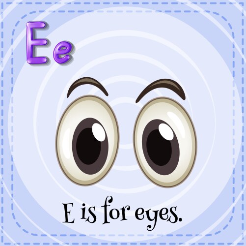 Alphabet letters with eye Vector Images & Graphics for Commercial Use ...