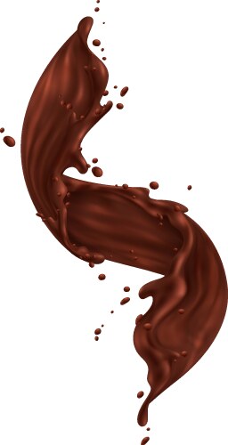 Transparent red liquid splash realistic Royalty Free Vector