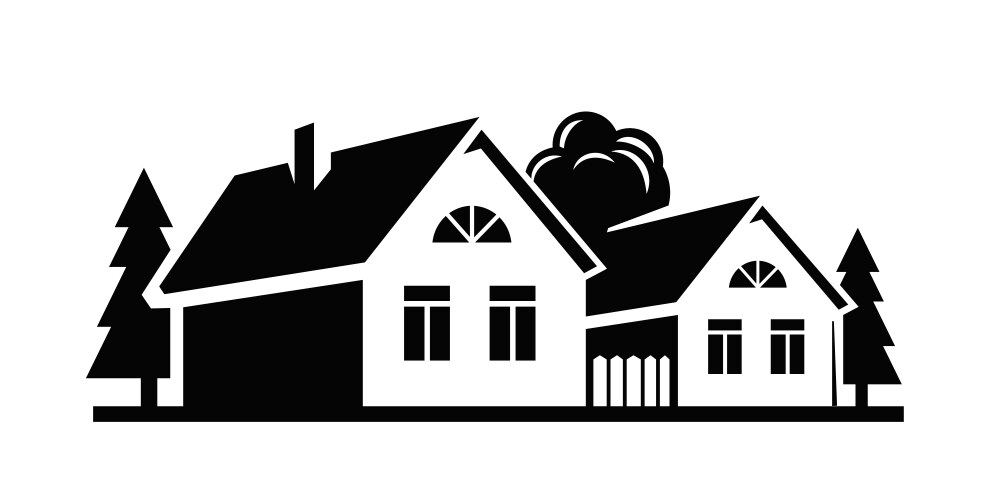 Black and White House Drawing Vector Images (over 62,000)