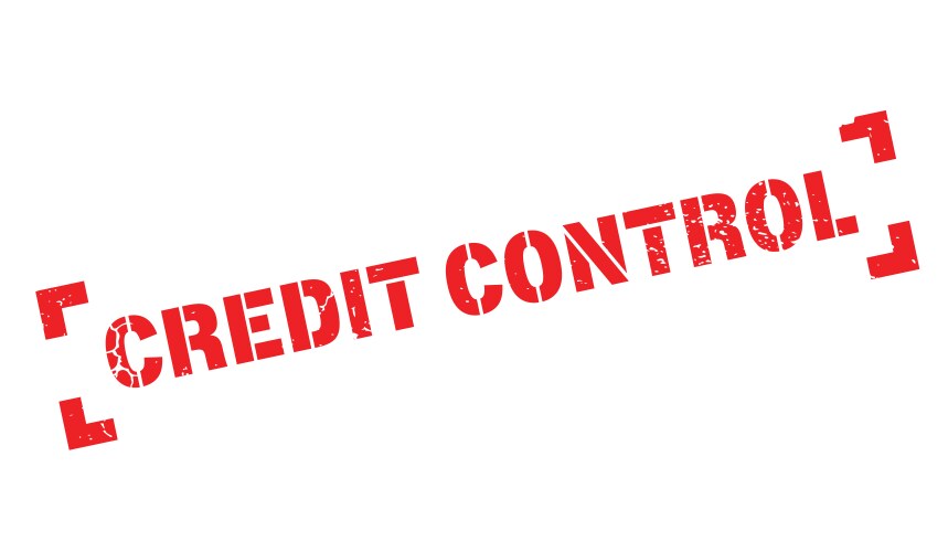 Credit control rubber stamp Royalty Free Vector Image