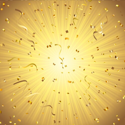 Gold Party Streamers Vector Images (over 4,500)