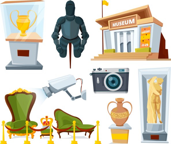 Museum building historical Royalty Free Vector Image