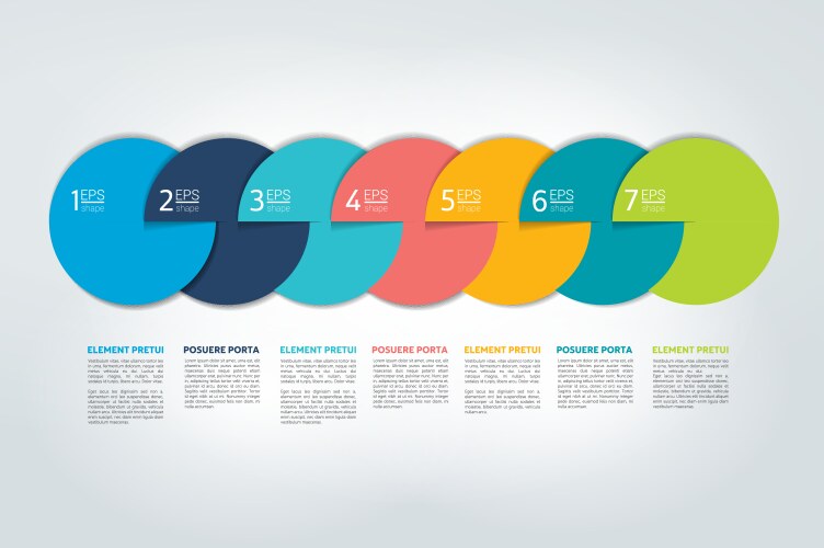 Infographic timeline report template chart scheme Vector Image