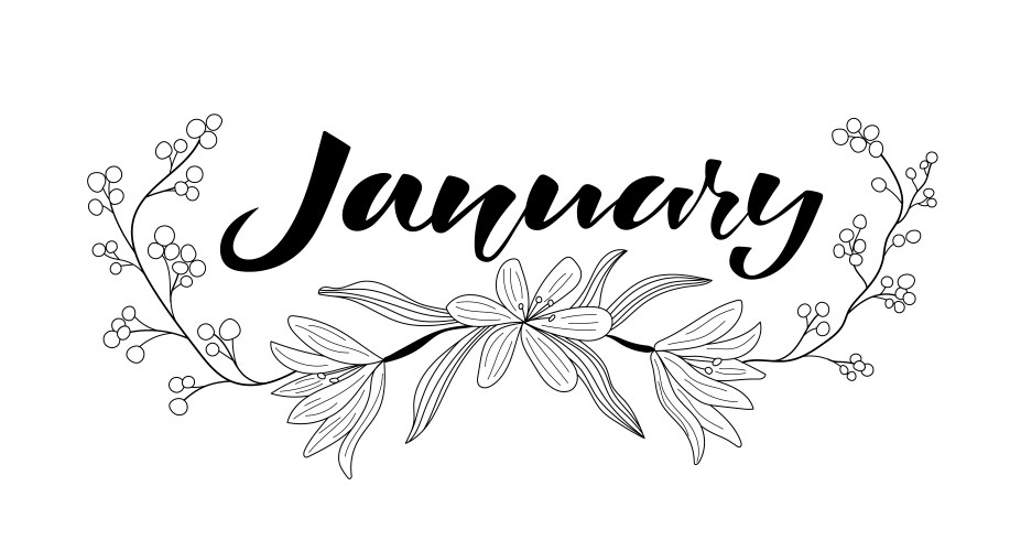 January Lettering Vector Images (over 11,000)