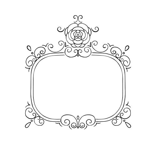 Princess frame royal mirror and majestic Vector Image