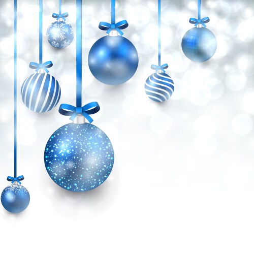 Blue christmas Royalty Free Vector Image - VectorStock