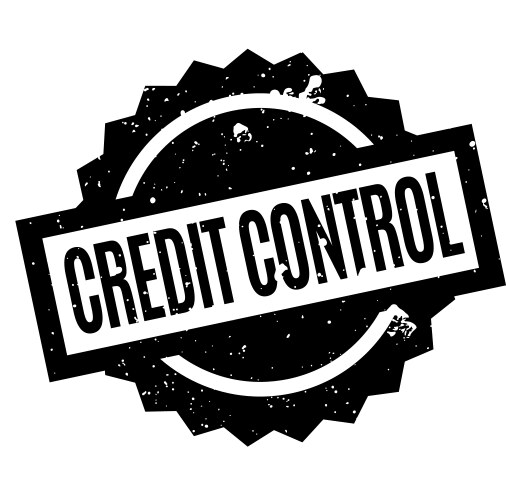 Credit control rubber stamp Royalty Free Vector Image