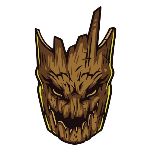 Tree growing inside a head silhouette Royalty Free Vector