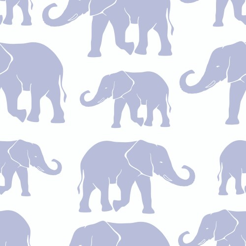 Seamless pattern with hand drawn silhouette Vector Image