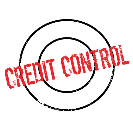 Credit control rubber stamp Royalty Free Vector Image
