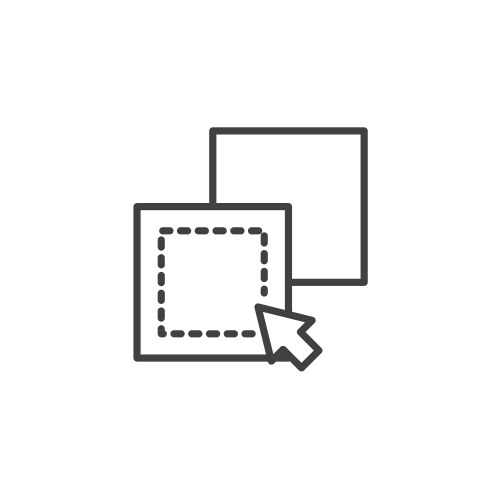 Drag and drop icon set on white background Vector Image