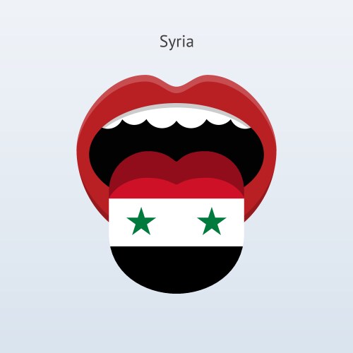 Cartoon mouth sticking out tongue making funny Vector Image