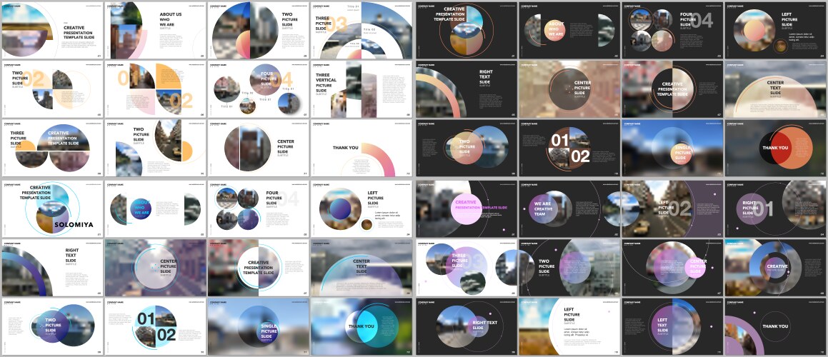 Minimal presentations design portfolio Royalty Free Vector