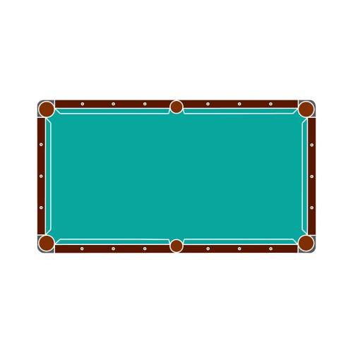 Billiard table icon Royalty Free Vector Image - VectorStock