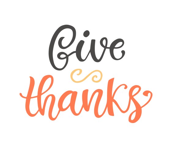 Give thanks letters in squares with traditional Vector Image
