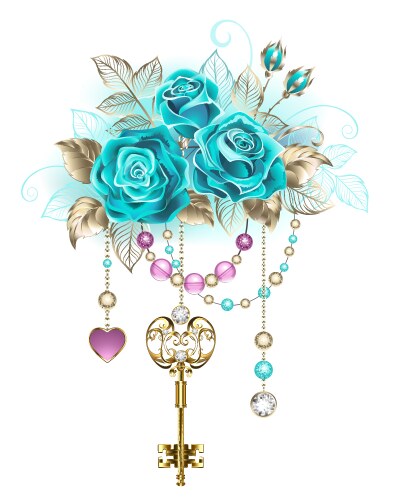 Heart with roses Royalty Free Vector Image - VectorStock